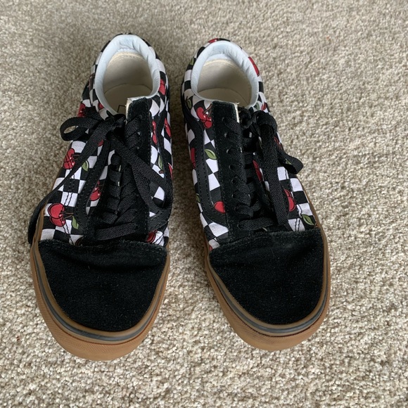 Vans | Shoes | Old Skool Cherry Checked Vans | Poshmark